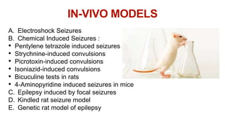 SCREENING MODEL OF ANTI-EPILEPTICS | PPTX