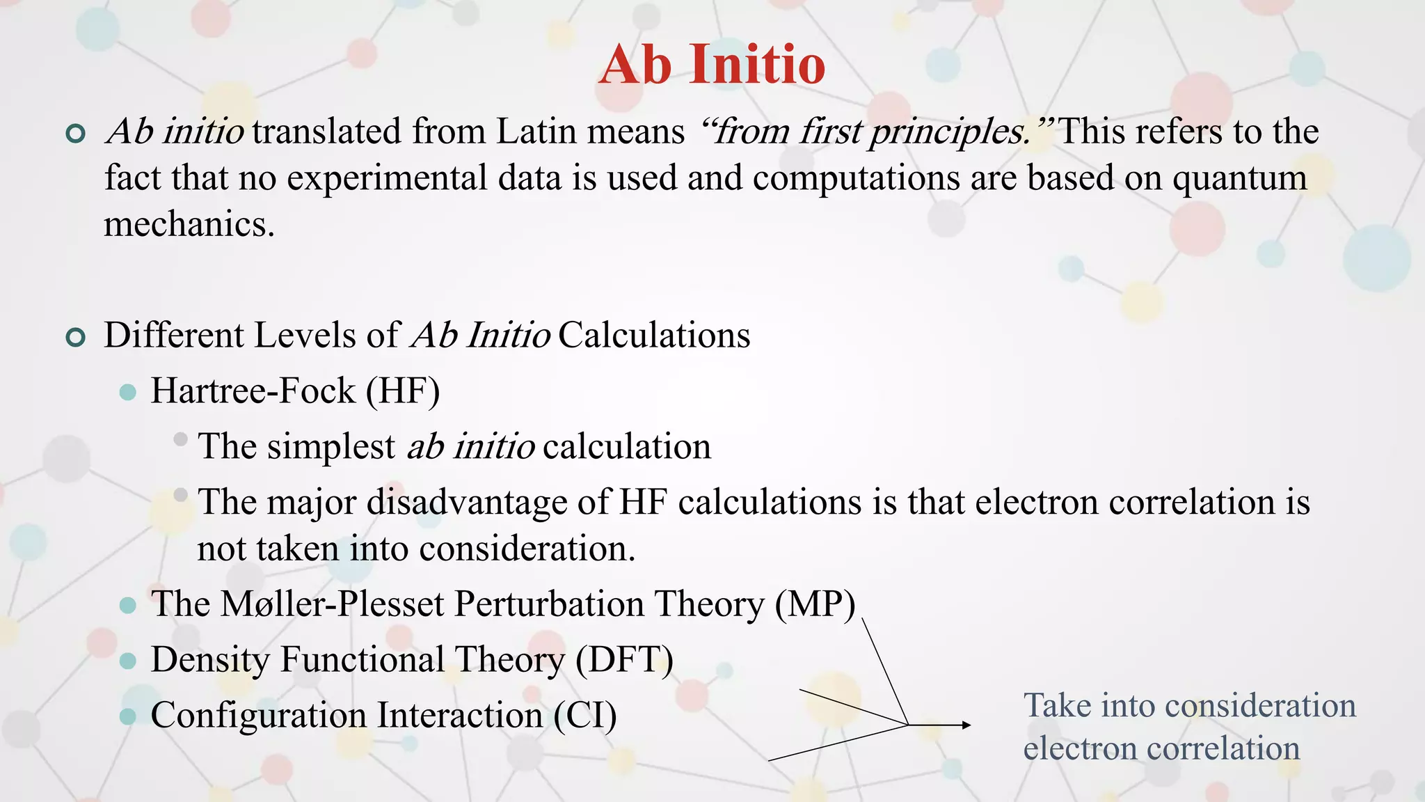 Applications of Computational Quantum Chemistry | PDF