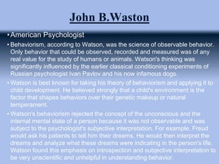 Classical Conditioning according to Pavlov and J.b Waston | PPTX ...