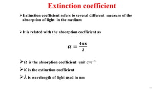 Optical Properties of Solids | PPTX