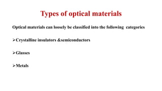 Optical Properties of Solids | PPTX