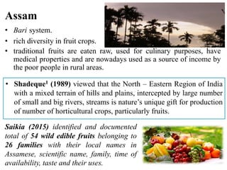 Export Potential of Traditional fruits of Assam | PPT