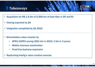 TIM ‐ Acquisition of AES Atimus | PDF | Internet | Computing