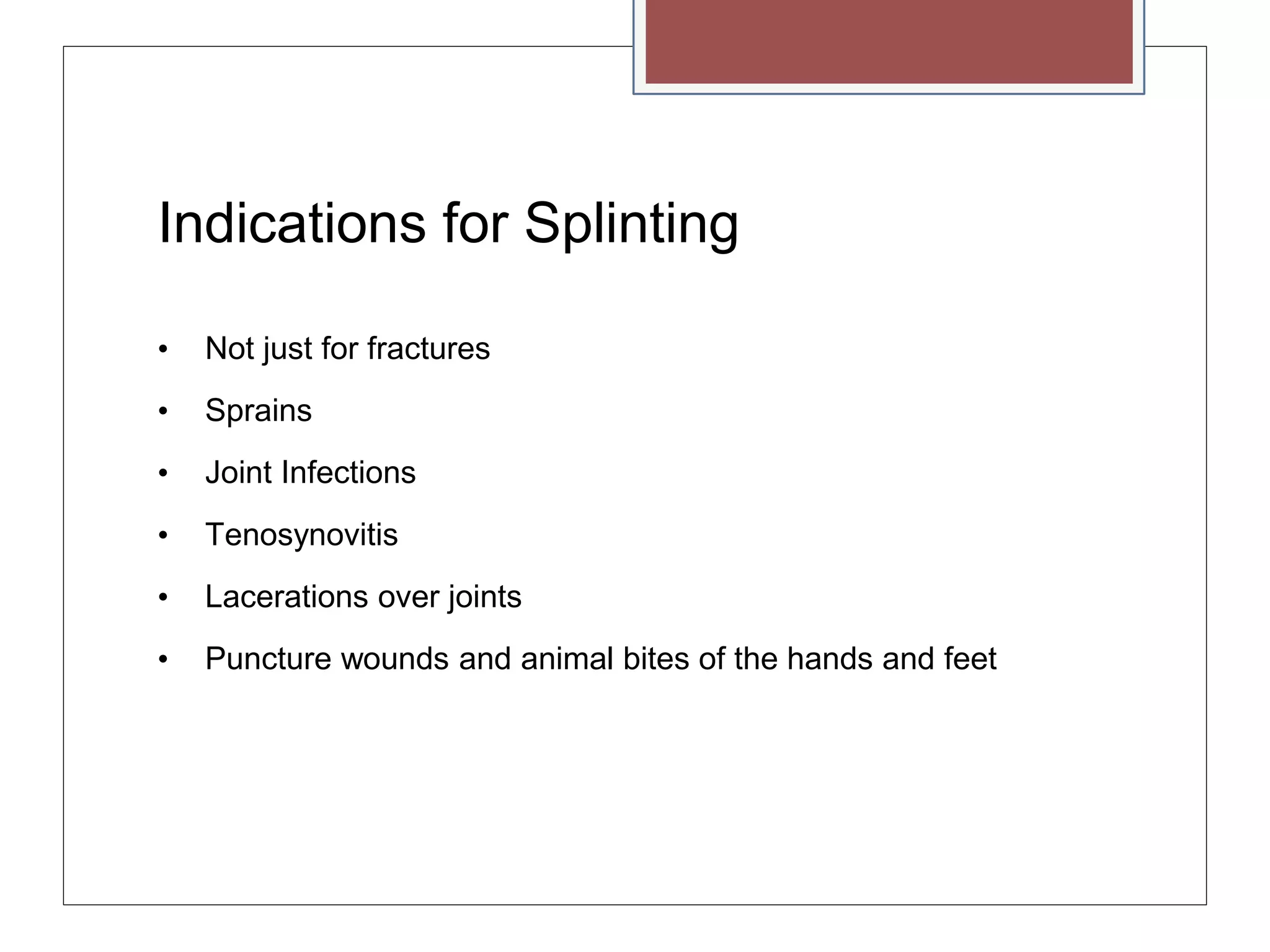 Ortho - Splinting, Traction, POP | PPT