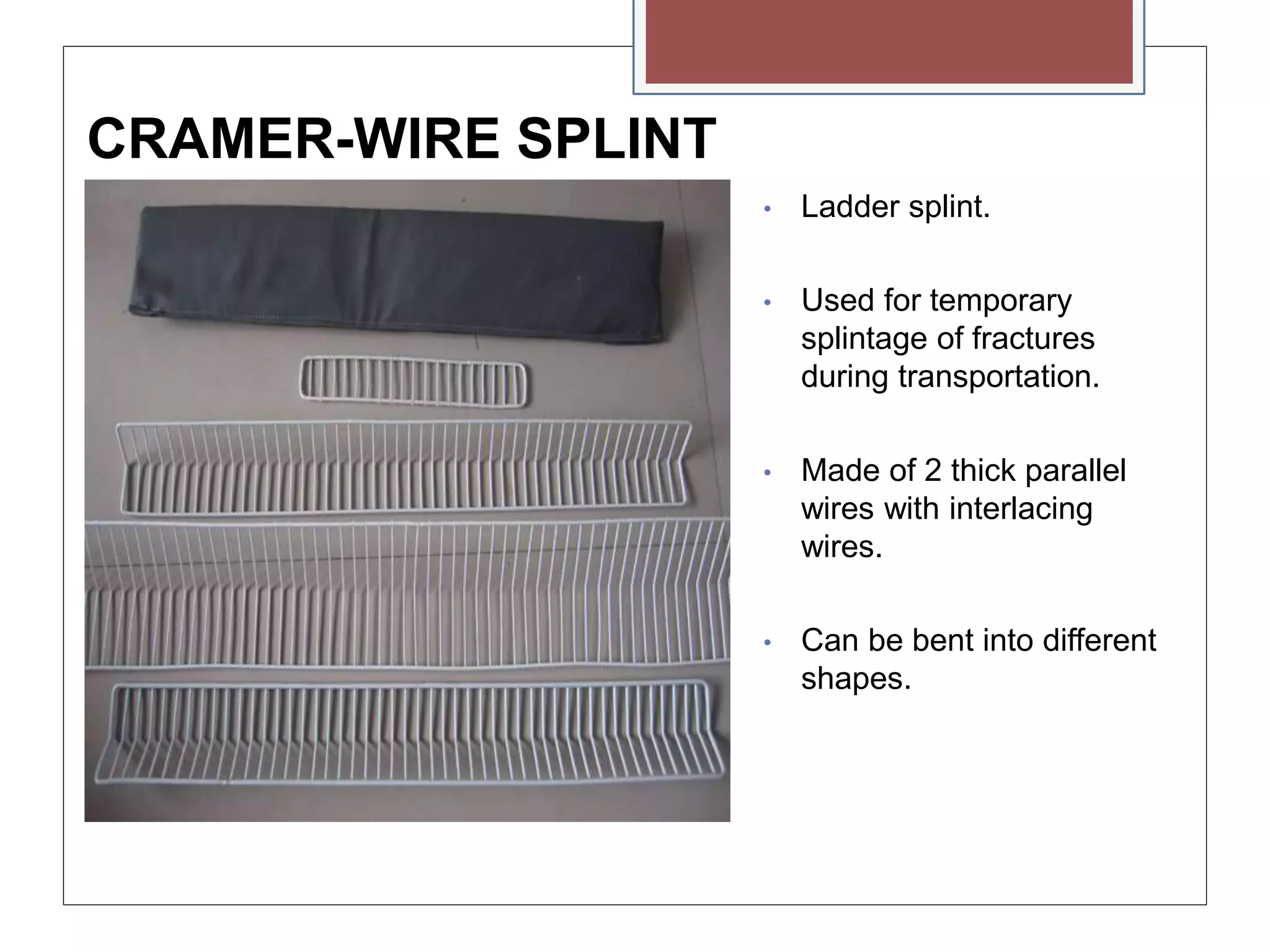 Ortho - Splinting, Traction, POP | PPT