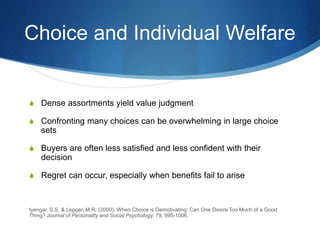 Subjective Satisfaction in Choice Scenarios | PPTX