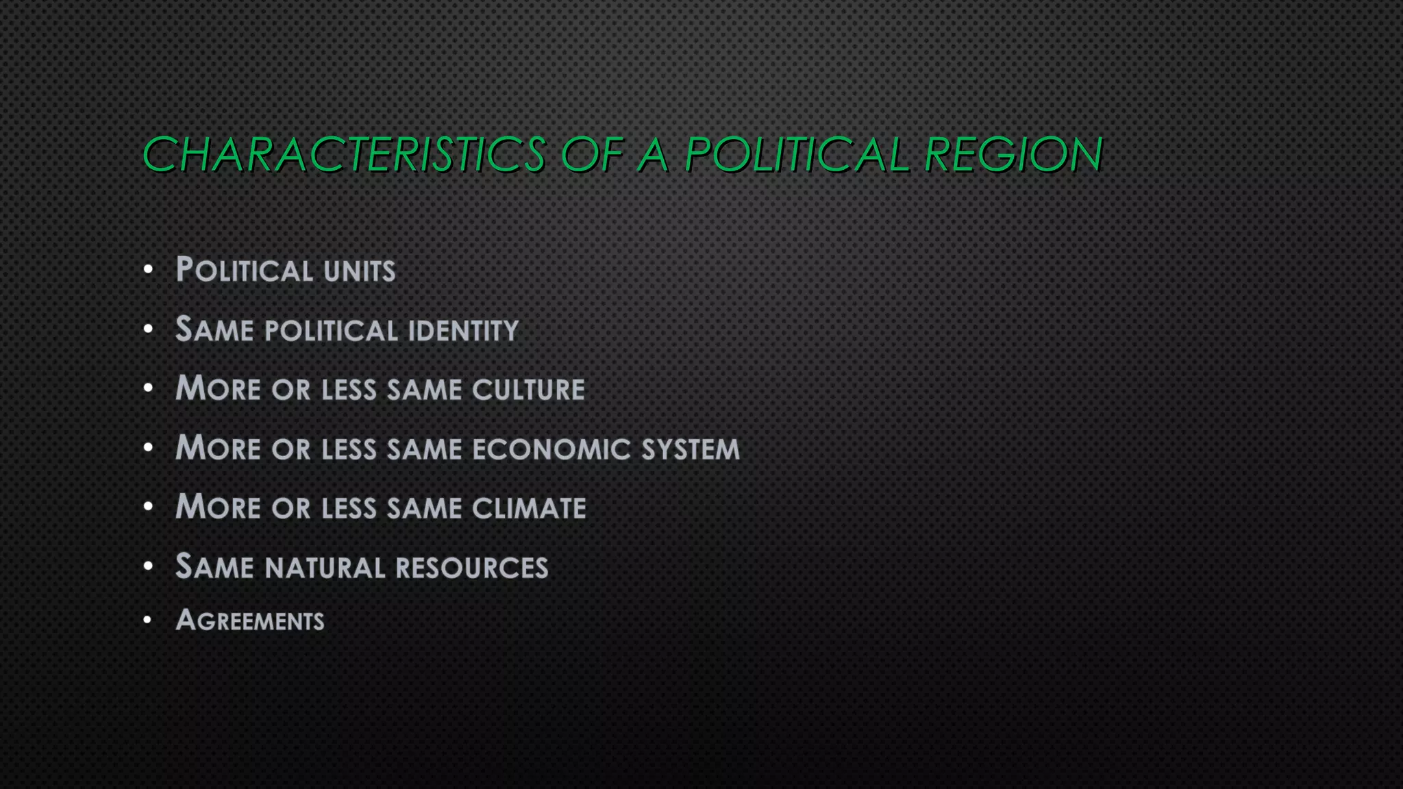 World political region | PPT