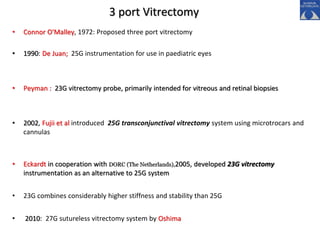 Vitrectomy: Development And Steps | PPTX