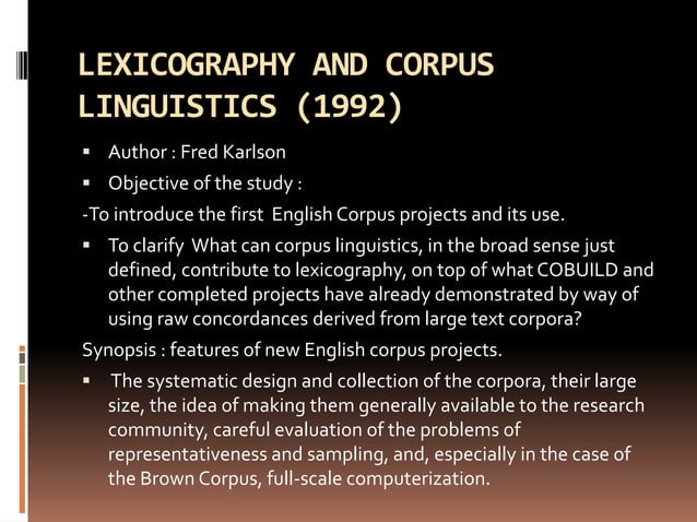lexicography | PPTX