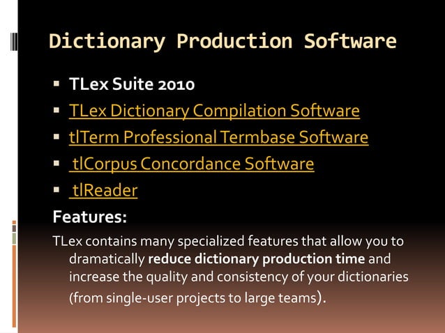 lexicography | PPTX