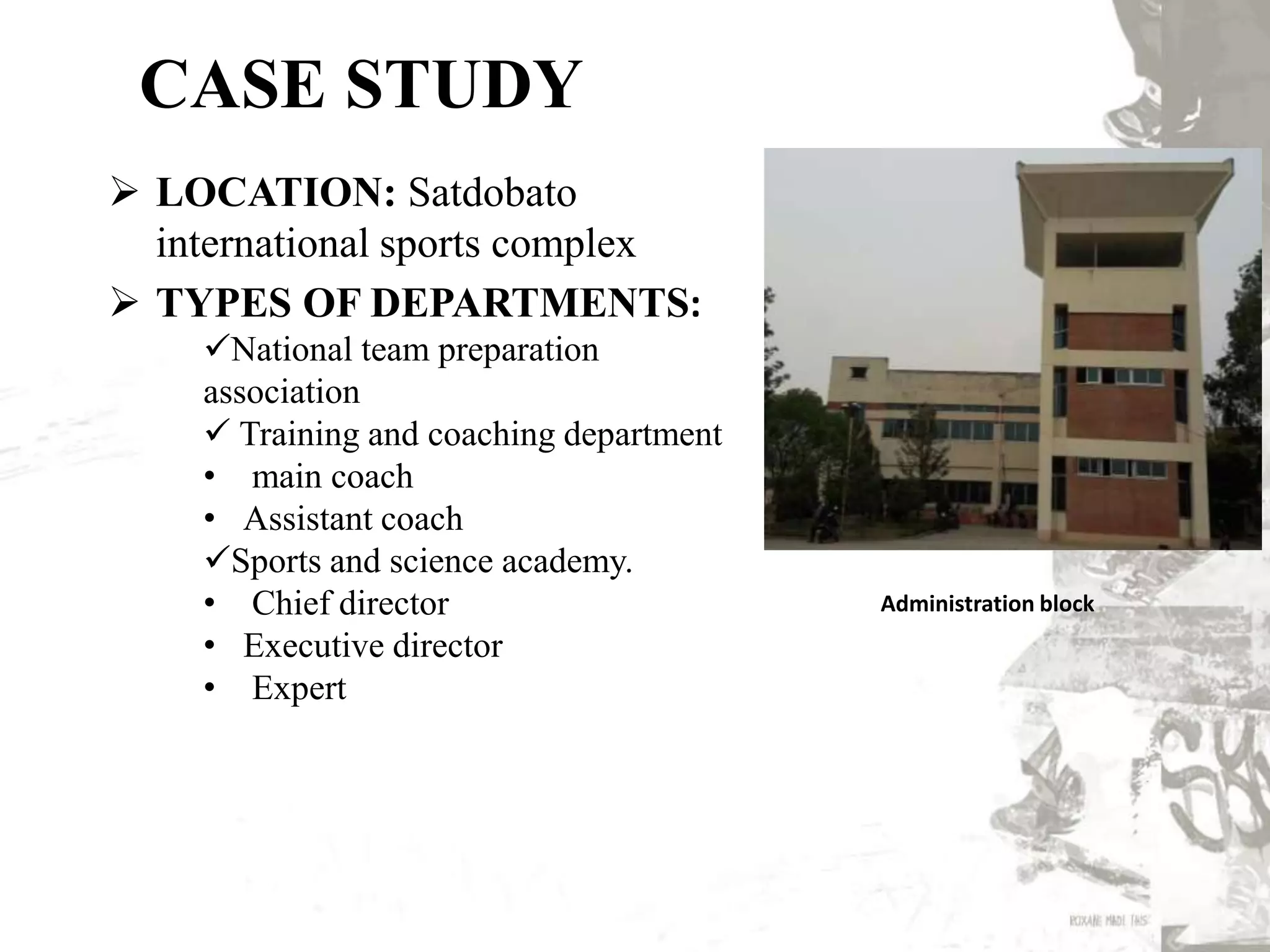 A presentation on sport complex | PPTX