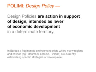 Design and policy making. Design Policy Beacon: a tool of analysis | PPT