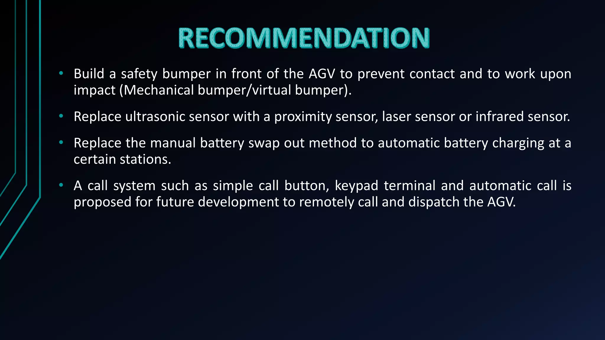 Development of Automated Guided Vehicle (AGV) | PPTX