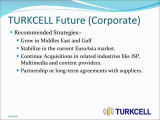 TURKCELL CASE STUDY | PPT