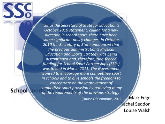 School Sports Partnerships | PPT