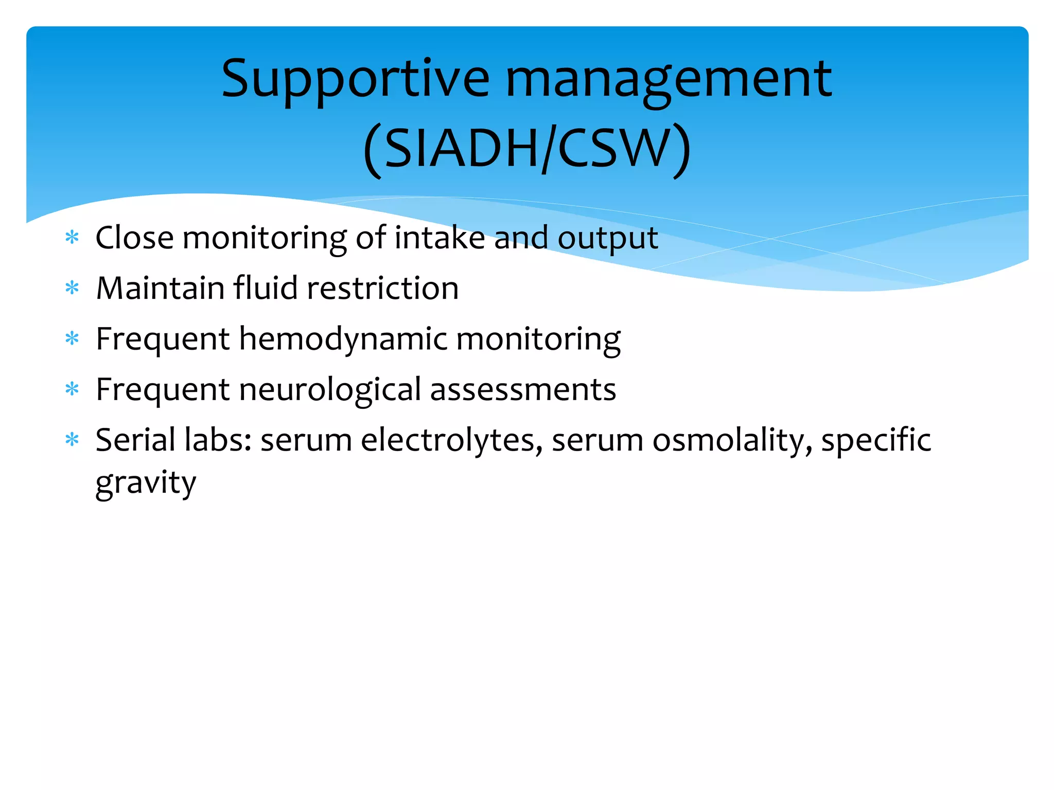 Hyponatremia in neurological patients: cerebral salt wasting versus ...