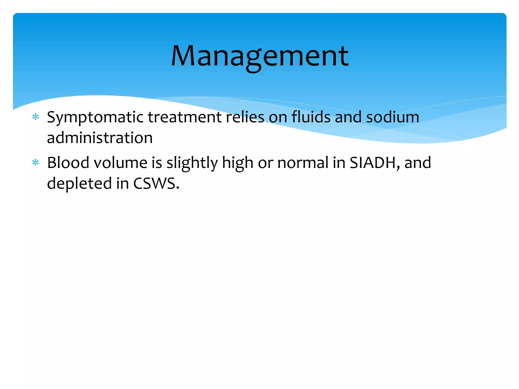 Hyponatremia in neurological patients: cerebral salt wasting versus ...