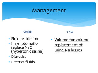 Hyponatremia in neurological patients: cerebral salt wasting versus ...