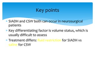 Hyponatremia in neurological patients: cerebral salt wasting versus ...