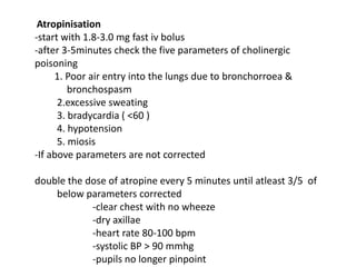 ORGANOPHOSPHATE POISONING AND MANAGEMENT | PPTX