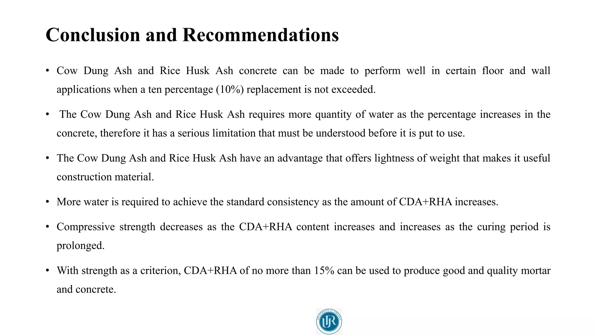 An Experimental Study on Use of Cow Dung Ash and Rice Husk ASH as ...
