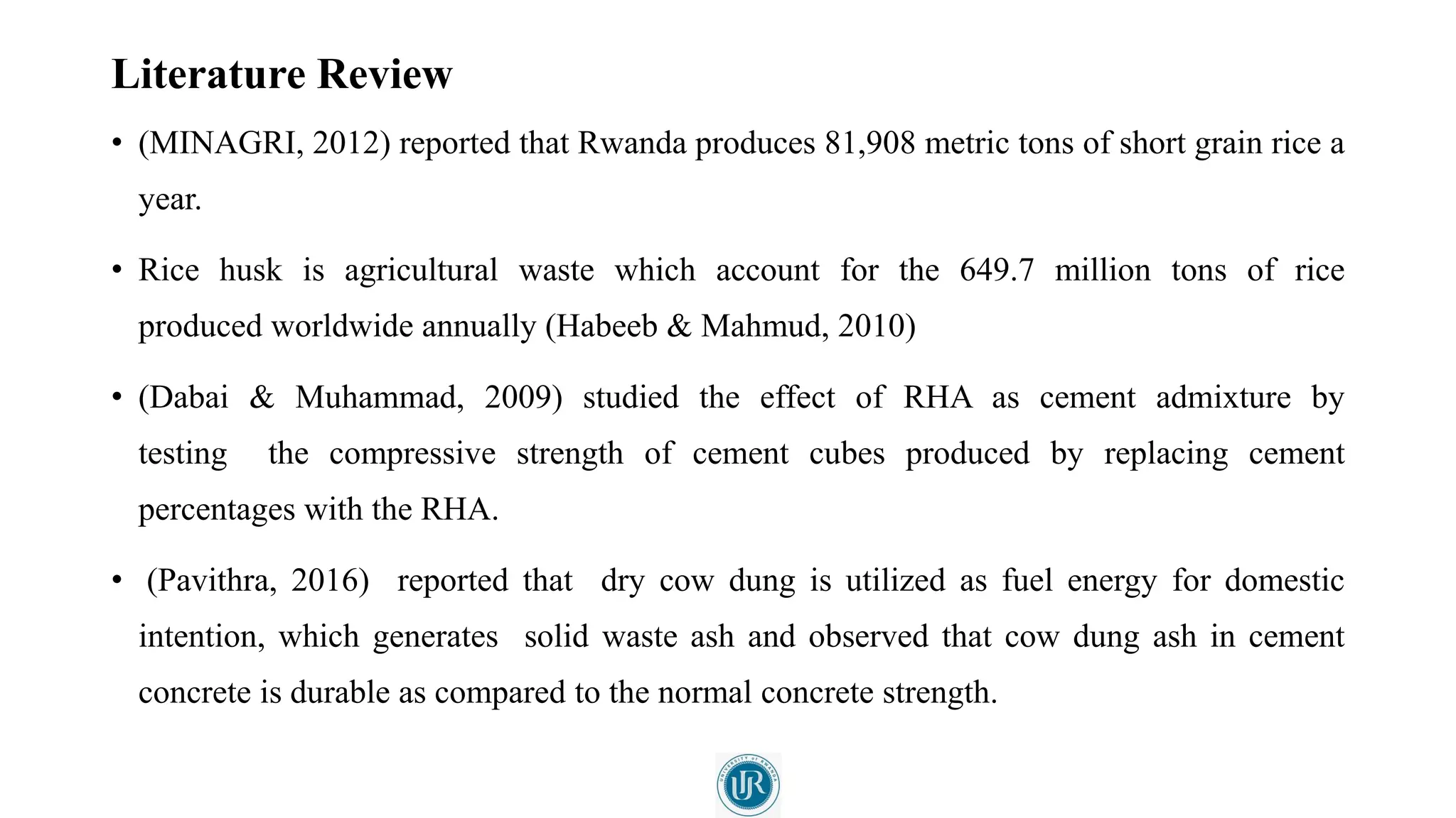 An Experimental Study on Use of Cow Dung Ash and Rice Husk ASH as ...