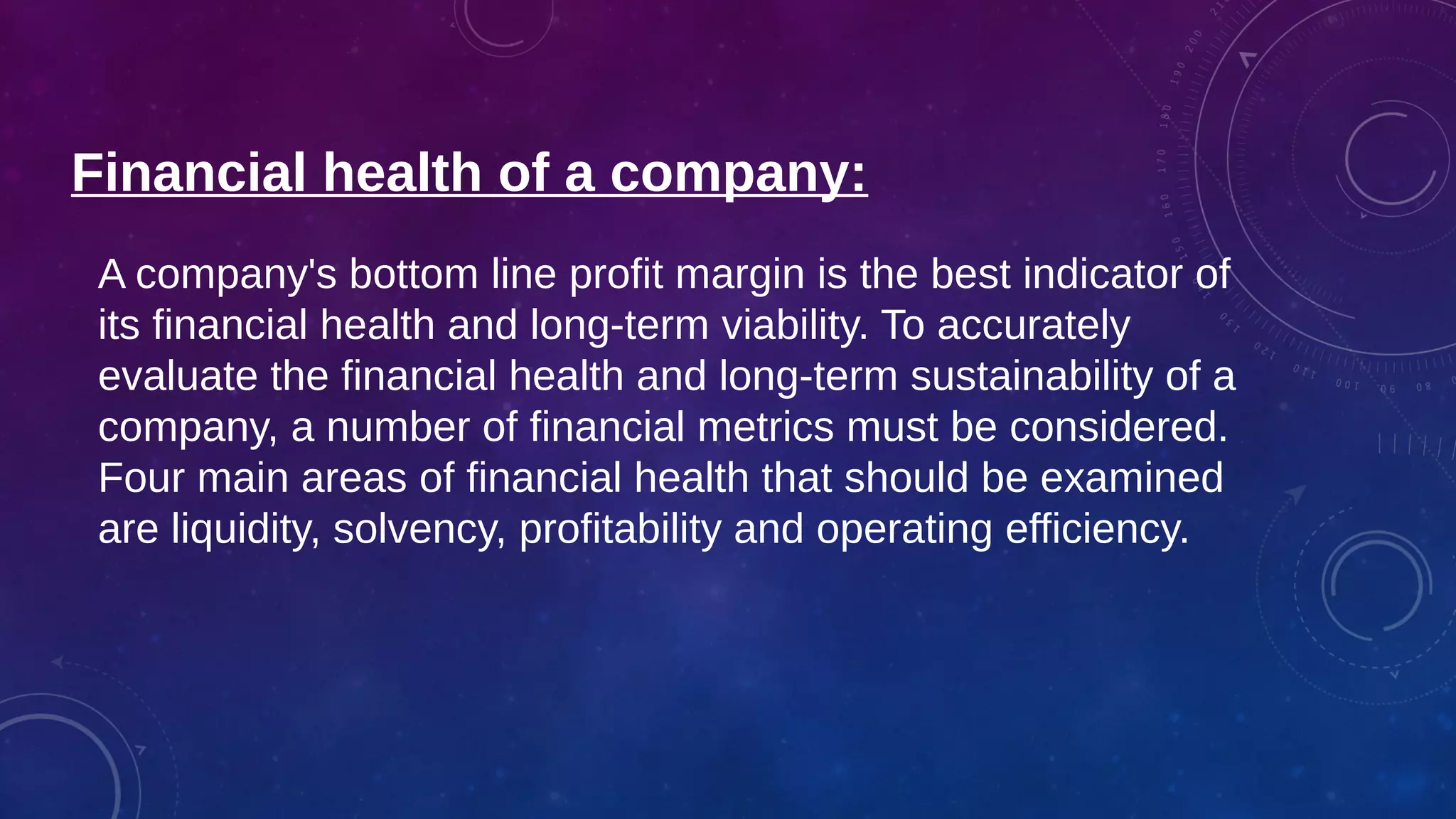 Presentation finance (FINANCIAL HEALTH) | ODP