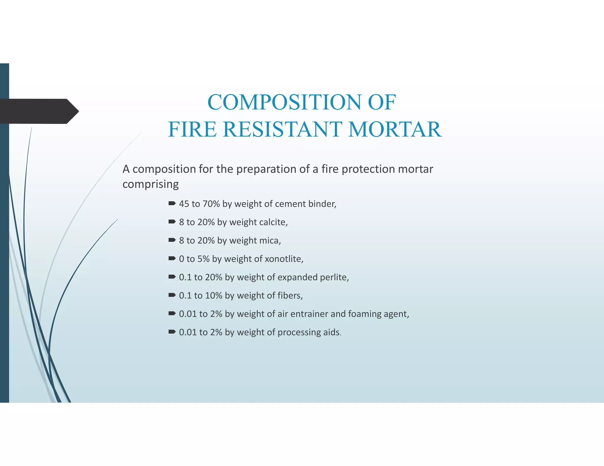 Presentation fire resistant-mortar | PDF