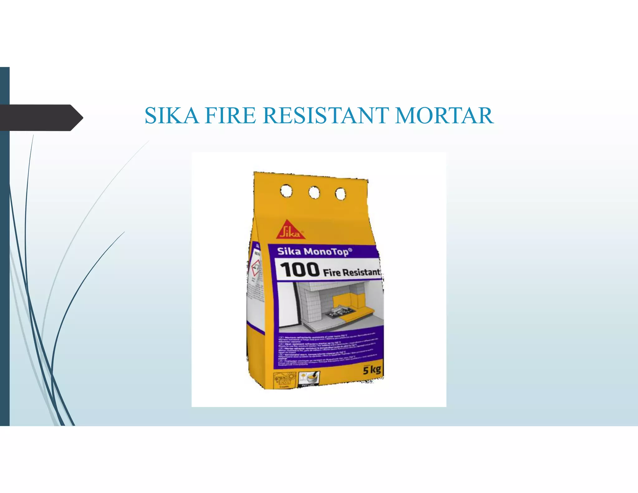 Presentation fire resistant-mortar | PDF