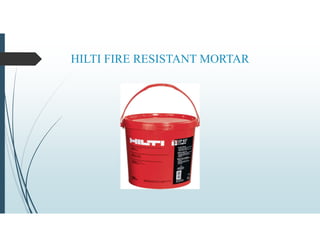 Presentation fire resistant-mortar | PDF