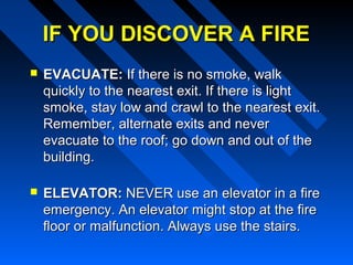 Presentation fire procedures | PPT