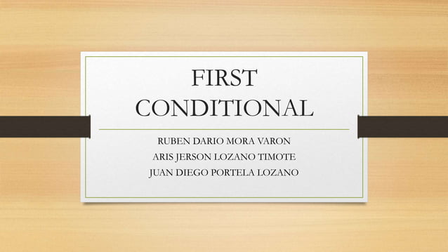 Presentation first condition | PPT