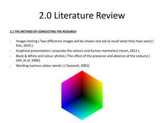 Colors effect human memory | PPTX
