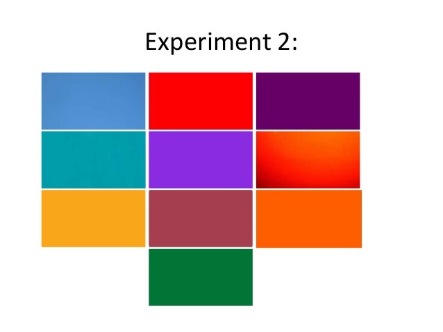 Colors effect human memory