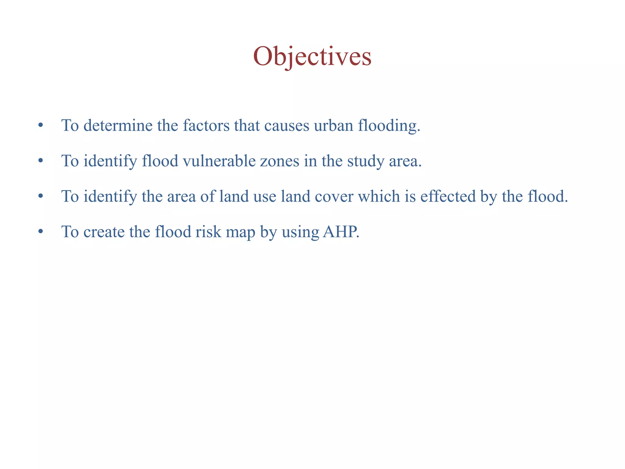 Flood risk assessment methodology | PPTX