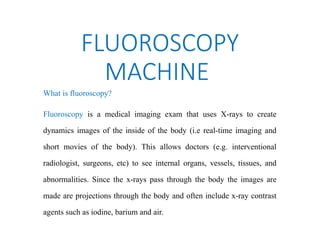 presentation fluoroscopy about how it works | PPT