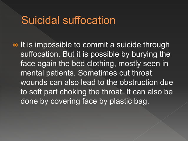 SUFFOCATION | PPTX