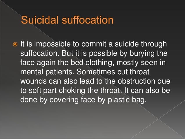 SUFFOCATION