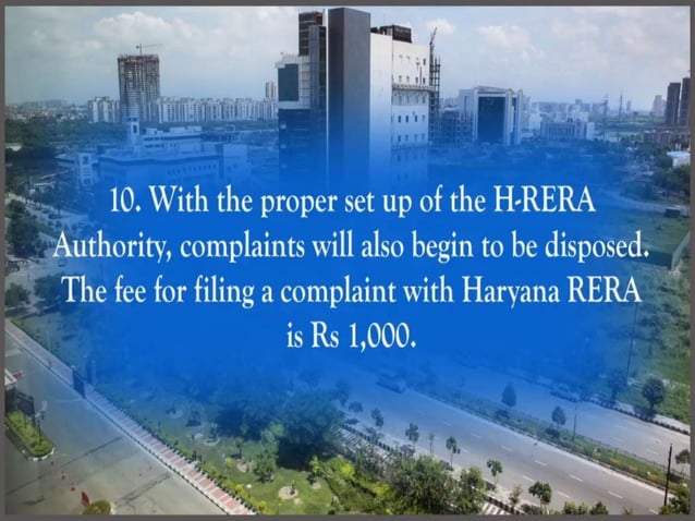 10 things know about Haryana rera authority | PPTX