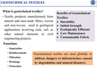 GEO TEXTILES FOR DEVELOPMENT OF NORTH EASTERN REGION | PPTX