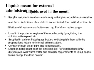 Monophasic liquid dosage form by astha and foram | PPTX