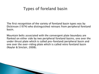 Tectonics and Sedimentation of Foreland Basin | PPTX