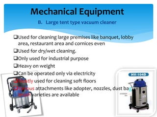 Presentation for cleaning equipments | PPTX
