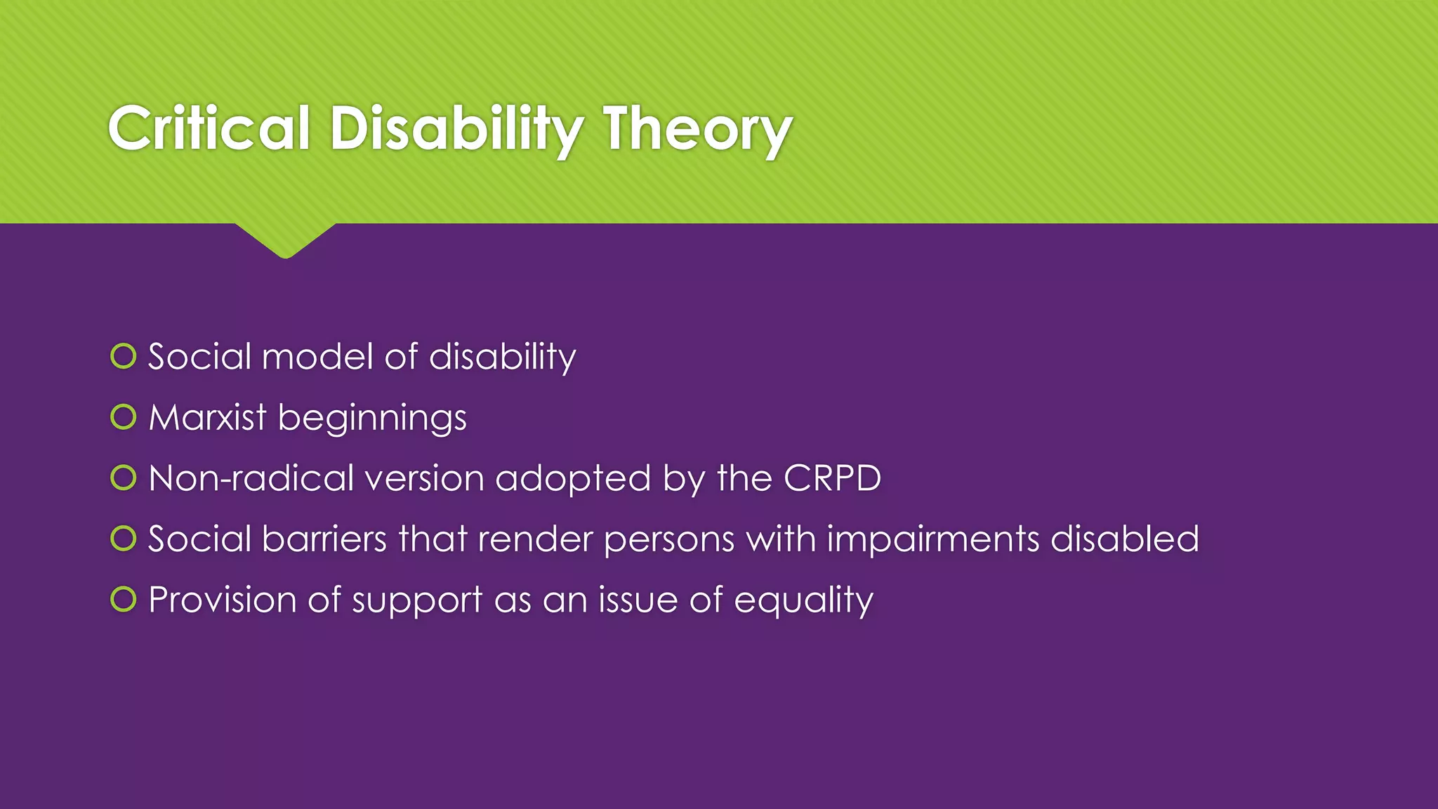 Critical Disability Theory and Non-Refoulement | PPTX
