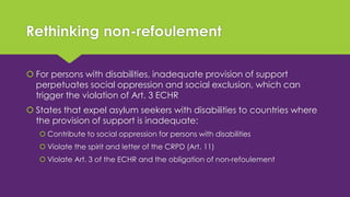 Critical Disability Theory and Non-Refoulement | PPTX