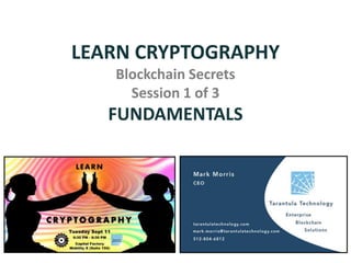 Presentation for cryptography session 01 v1 | PPT