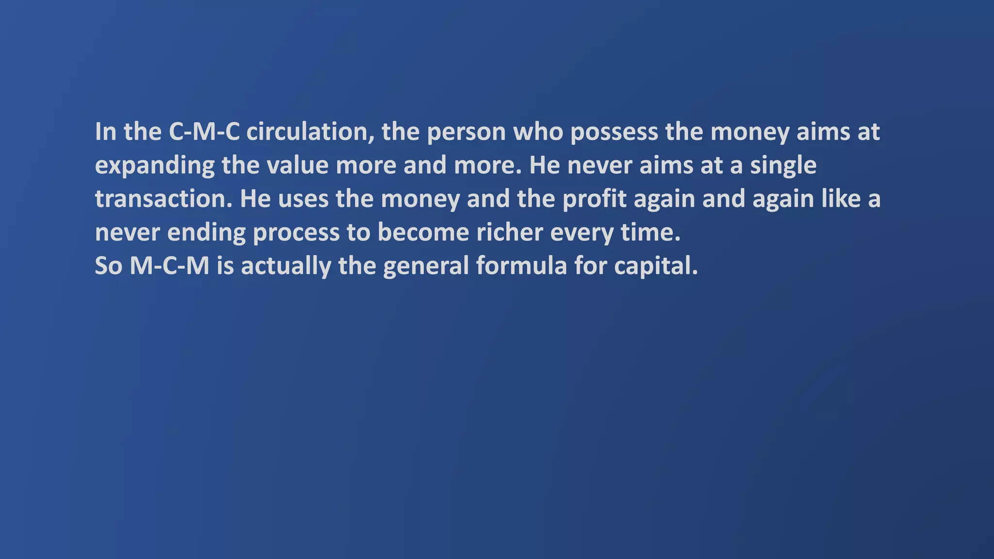 General Formula For Capital by Karl Marx. | PPTX