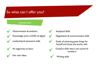 Me, My Life, My Skills - by Chantal Cooper | PPT