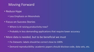 The Slow Growth of AI: The State of AI and Its Applications | PPT