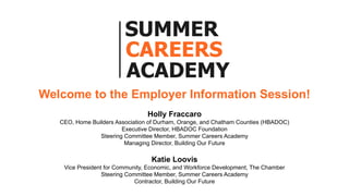 Presentation for Employer Information Session | PDF